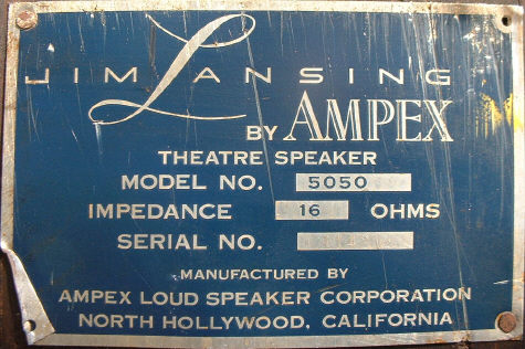 Early Lansing Ampex 5050 Speaker System
